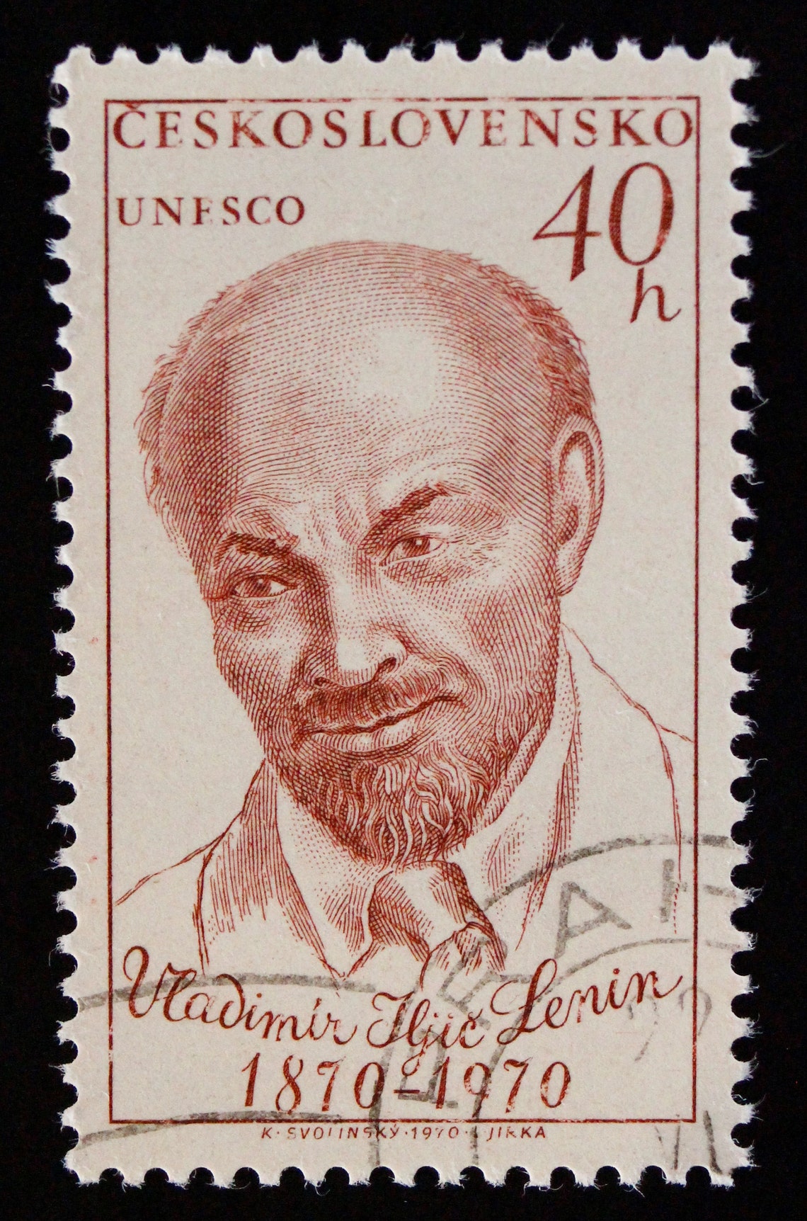 UNESCO Personalities Postage Stamp Set // Czechoslovakia 1970 - Etsy ...