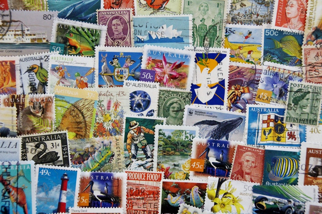 500 Australian Postage Stamps // Bulk Stamp Collection // Vintage and ...