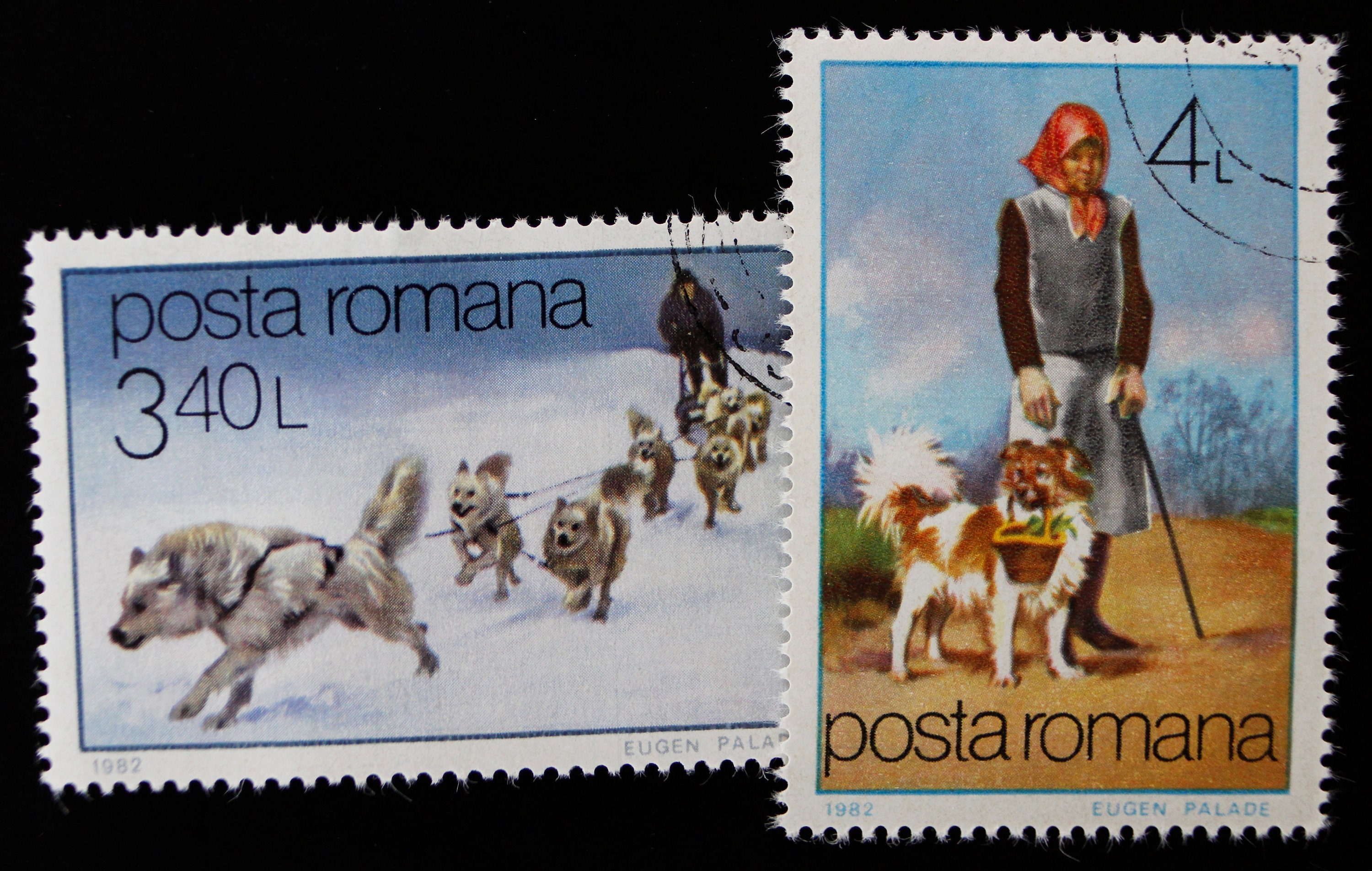 Art & Collectibles Dog Themed Postage Stamp Collection World Vintage ...