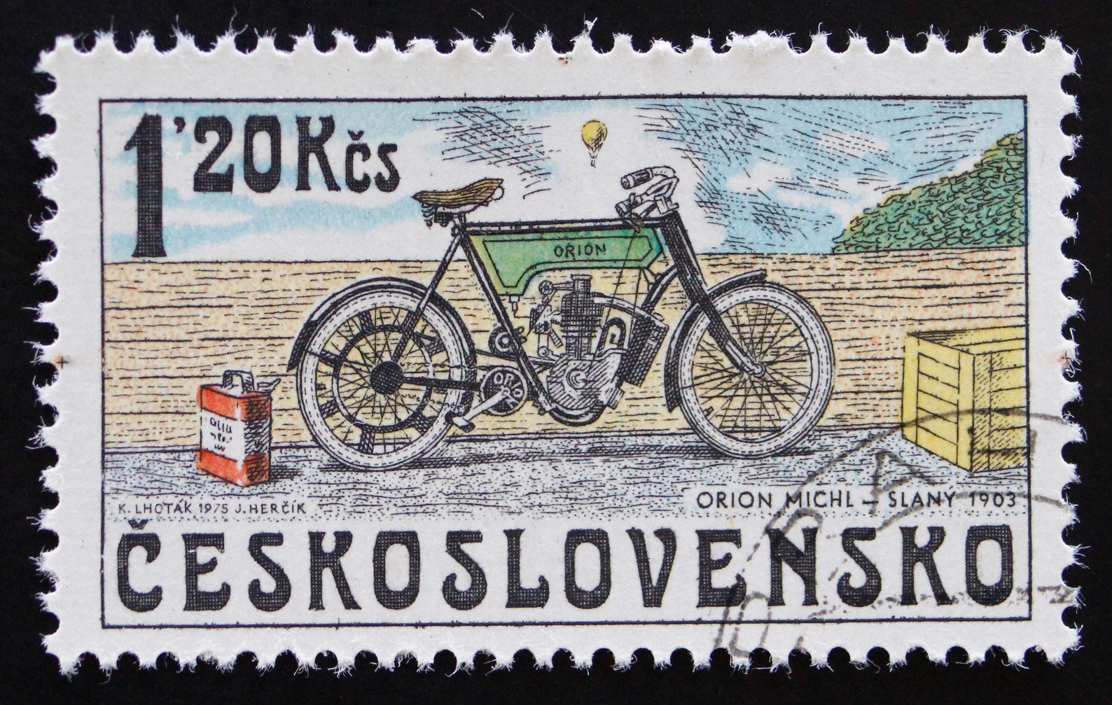 Motorcycles Postage Stamp Set // Czechoslovakia 1975 Cancelled - Etsy ...