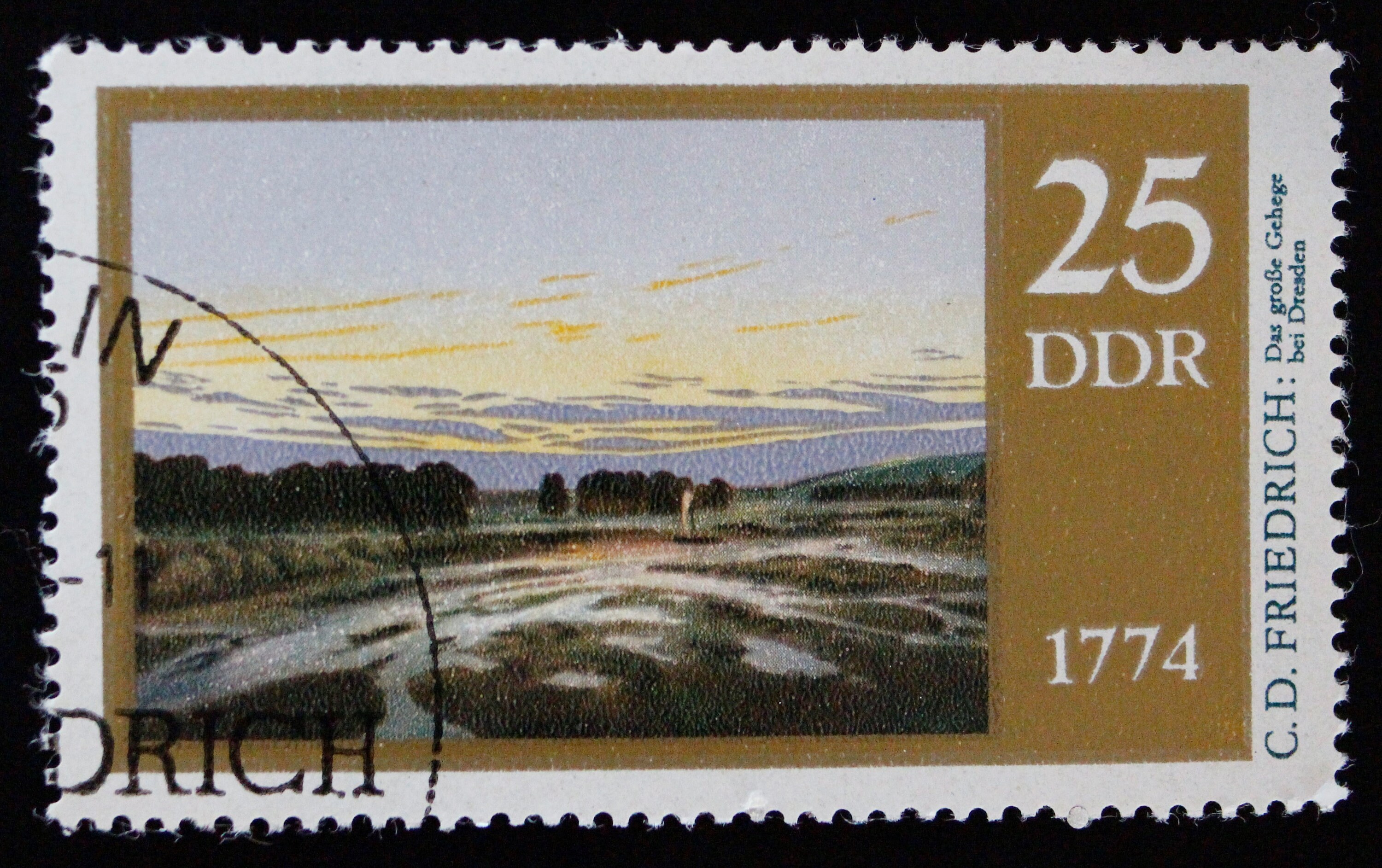 Caspar David Friedrich Postage Stamp Set // East Germany 1974 - Etsy