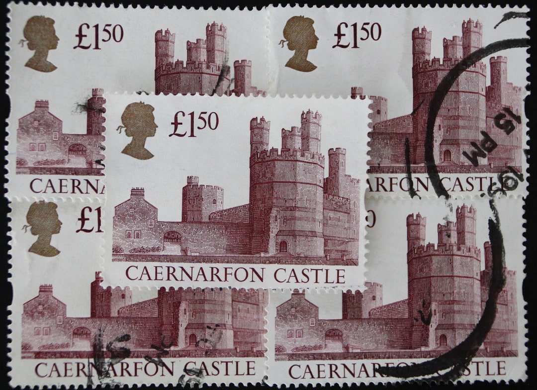 Caernarfon Castle Postage Stamp Set // United Kingdom 1988 - Etsy