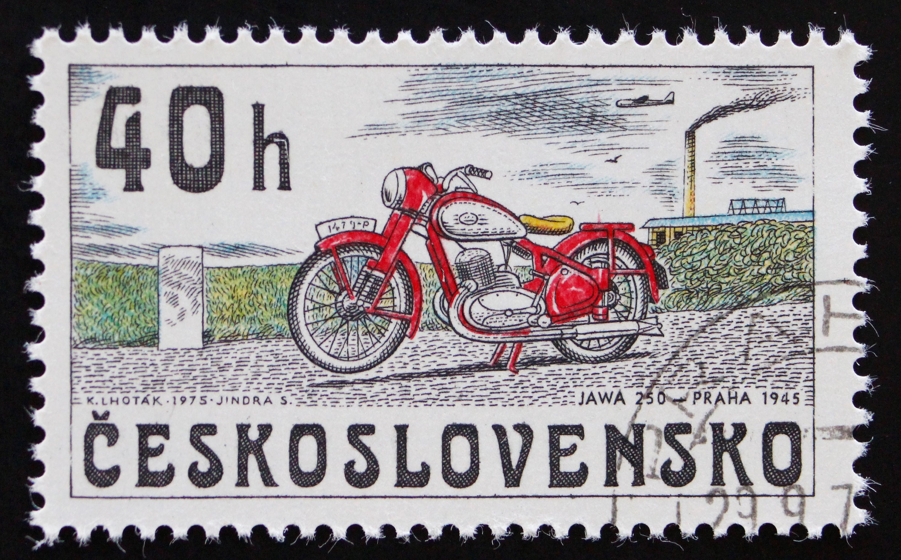 Motorcycles Postage Stamp Set // Czechoslovakia 1975 Cancelled - Etsy ...