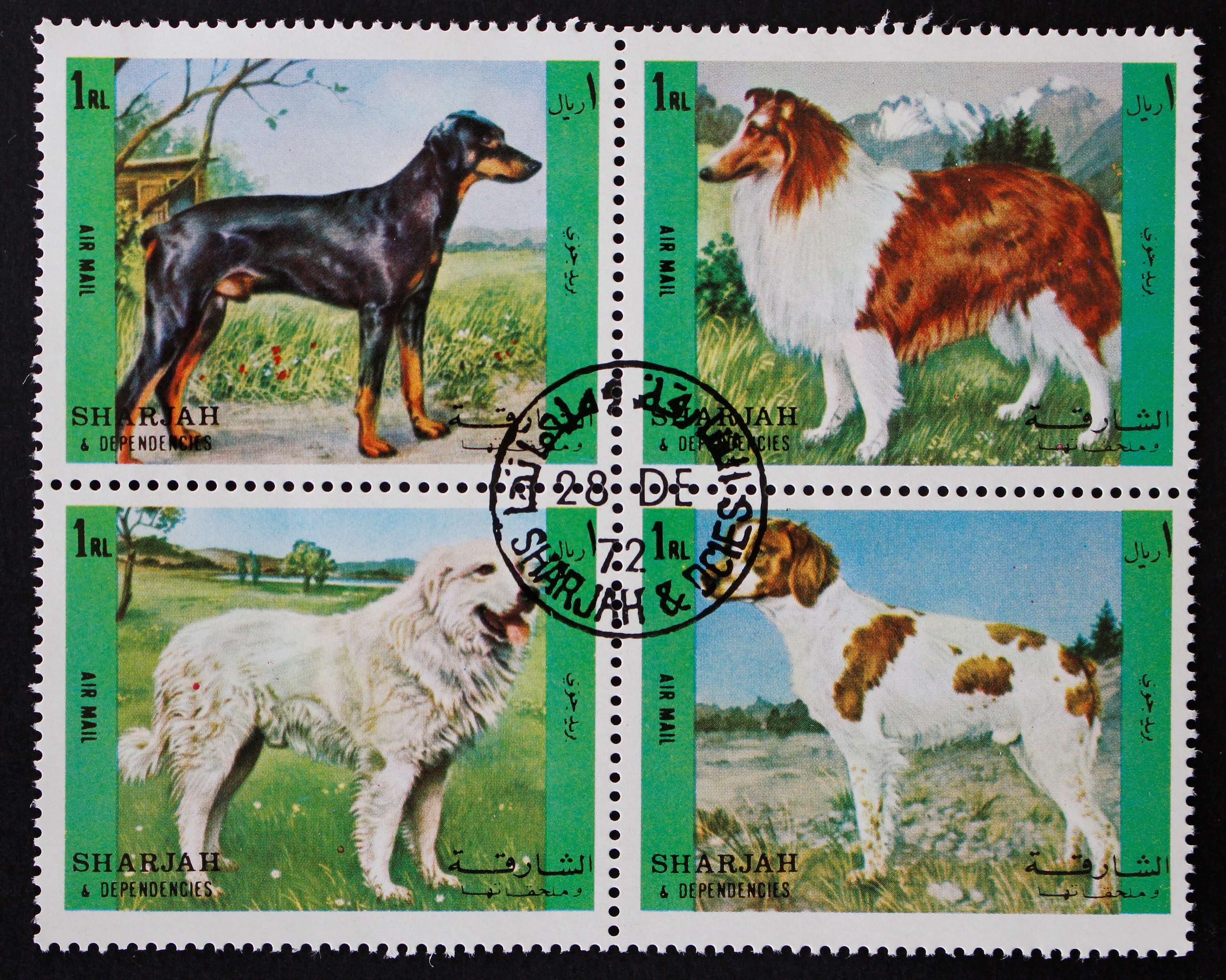 Art & Collectibles Dog Themed Postage Stamp Collection World Vintage ...