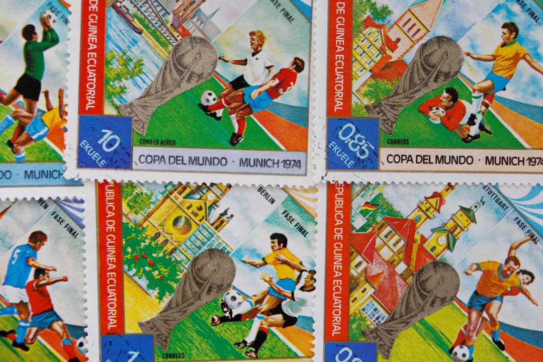 1974 FIFA World Cup Soccer Postage Stamp Set // Equatorial Guinea ...