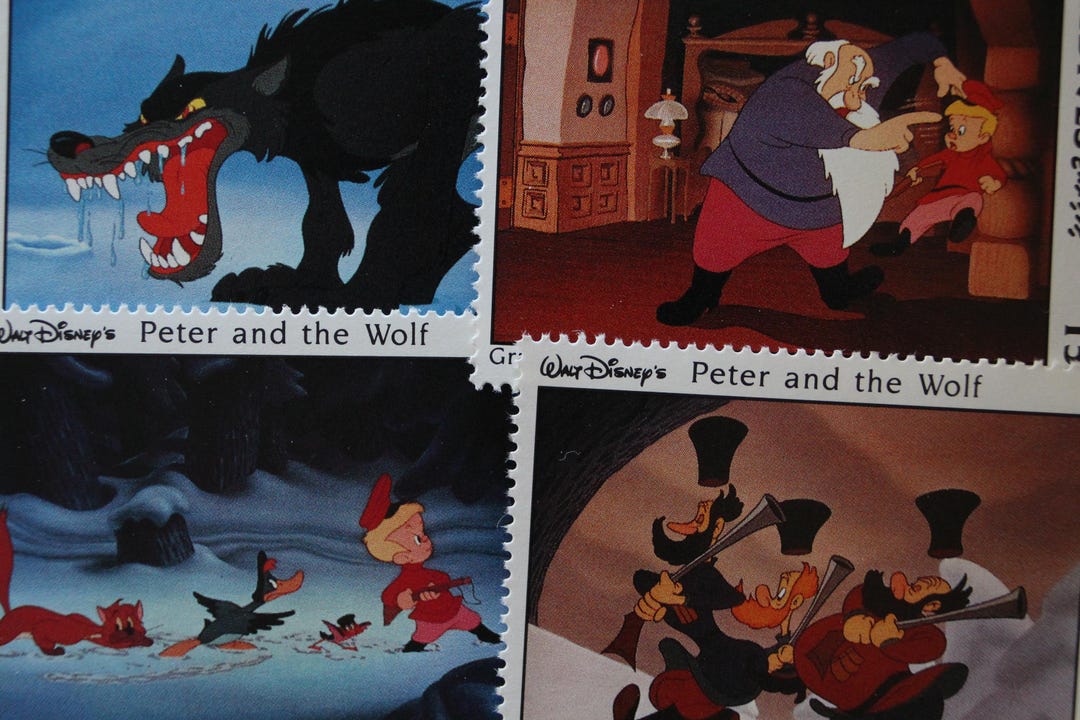 Peter and the Wolf Postage Stamp Set // Maldives 1993 Vintage Postal ...