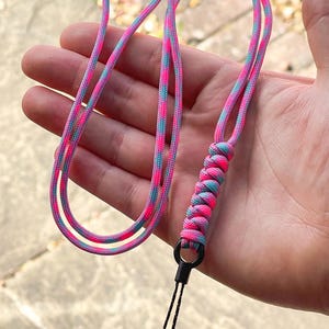 Custom Paracord ID Neck Lanyard Snake Knot, Rope Loop Attachment, PGUK ...