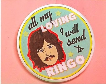 Ringo Starr Badge - Etsy