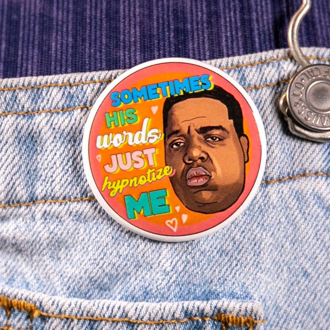 Notorious B.I.G. Pin Badge Biggie Smalls Merch 90s Hip Hop - Etsy