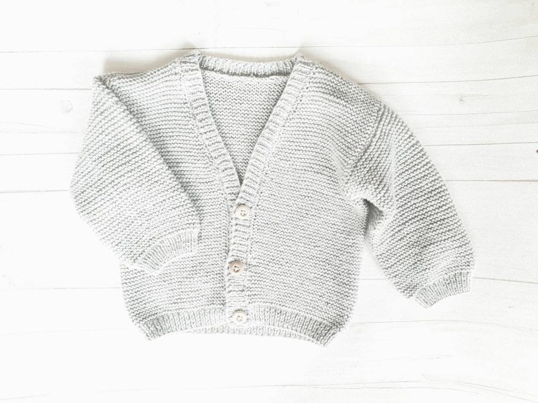 Knitted Baby Sweater in Merino Wool Machine Washable Sizes - Etsy Australia