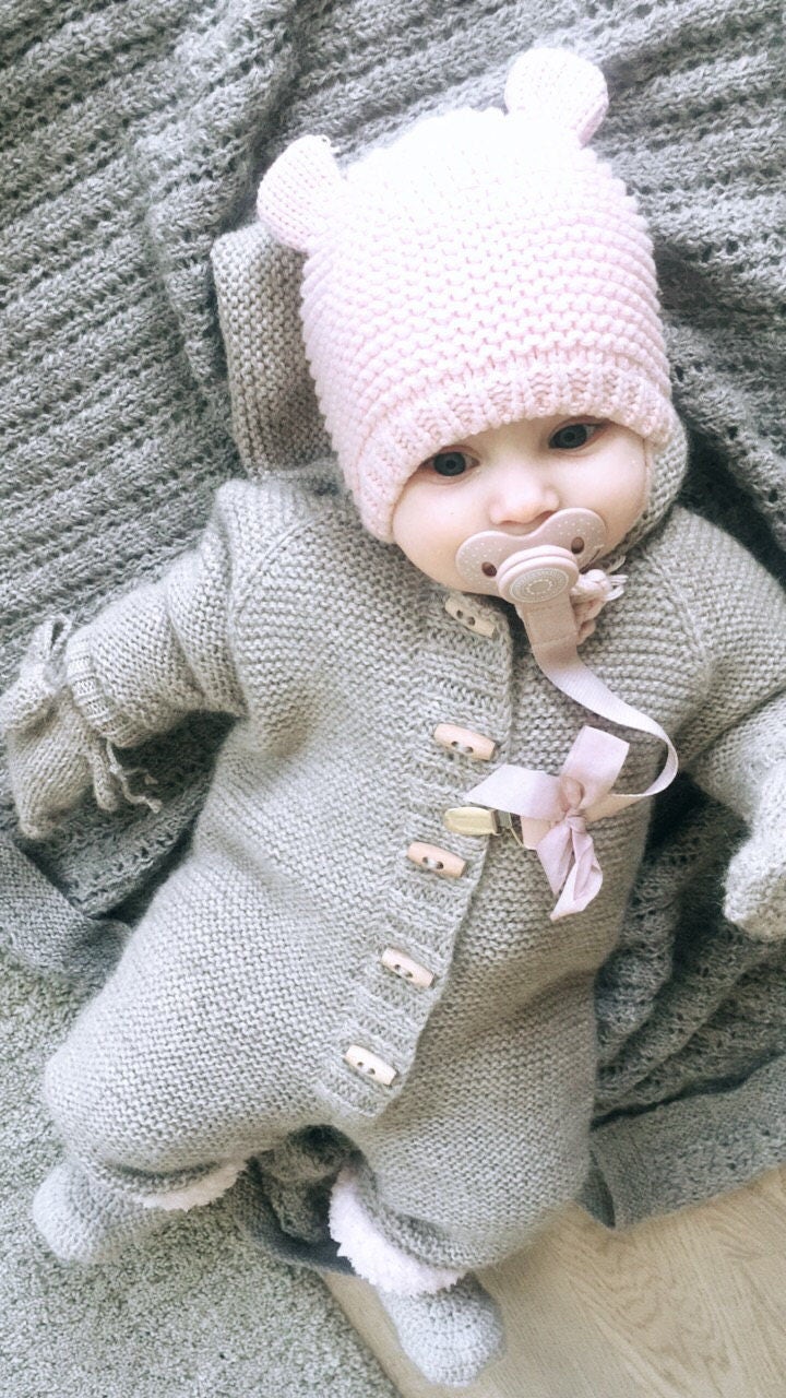 Baby Overalls Baby Knit Overall Knit Baby Romper Knit - Etsy