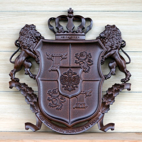 Custom Family Crest Coat of Arms Personalized Family Shield | Etsy