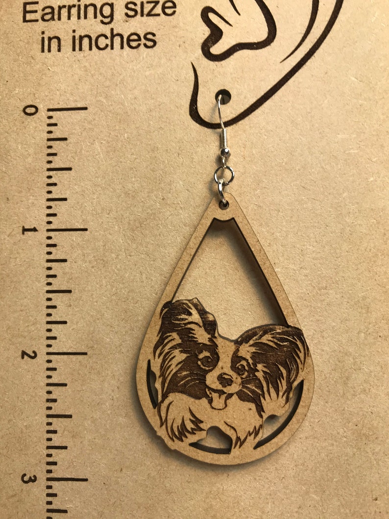 Papillon Wood Earrings Choice of Styles - Etsy