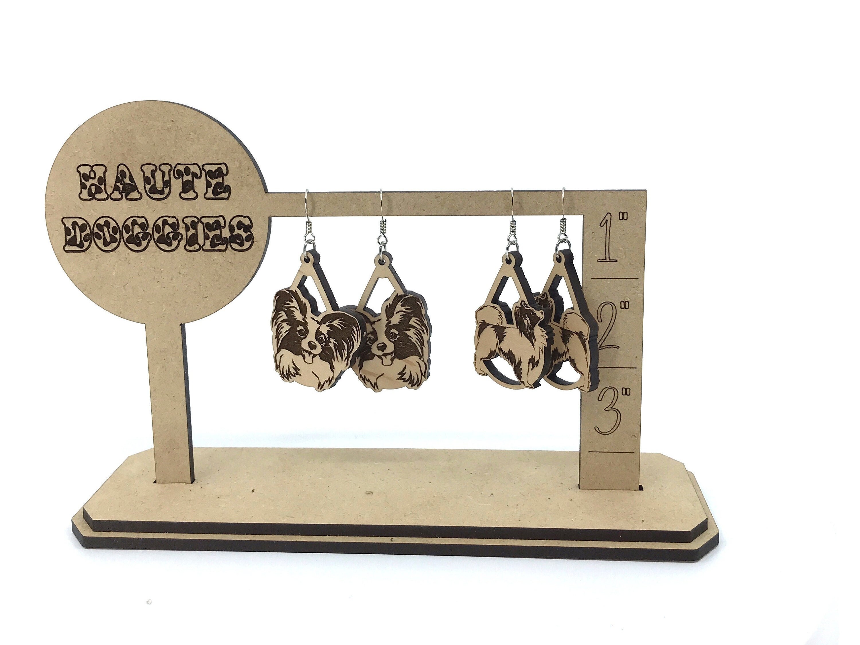 Papillon Wood Earrings Choice of Styles - Etsy