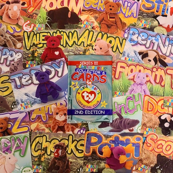 Beanie Baby Collector Cards - Etsy