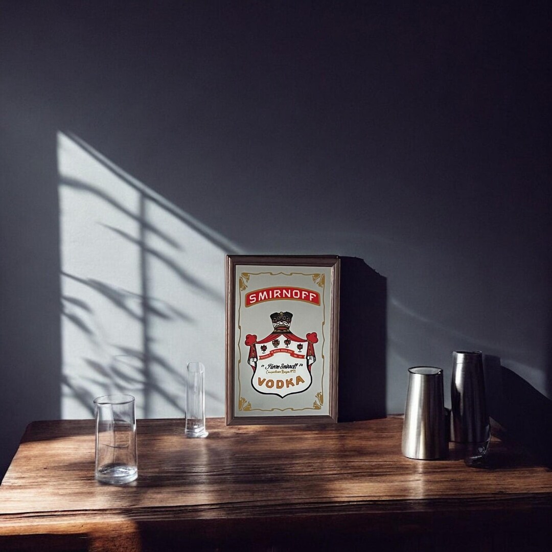 Smirnoff Vodka Wooden Framed Pub Mirror – 33cm X 23cm - Etsy UK