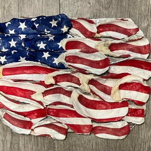 Oyster Shell American Flag Wall Decor Coastal Art USA Decor - Etsy