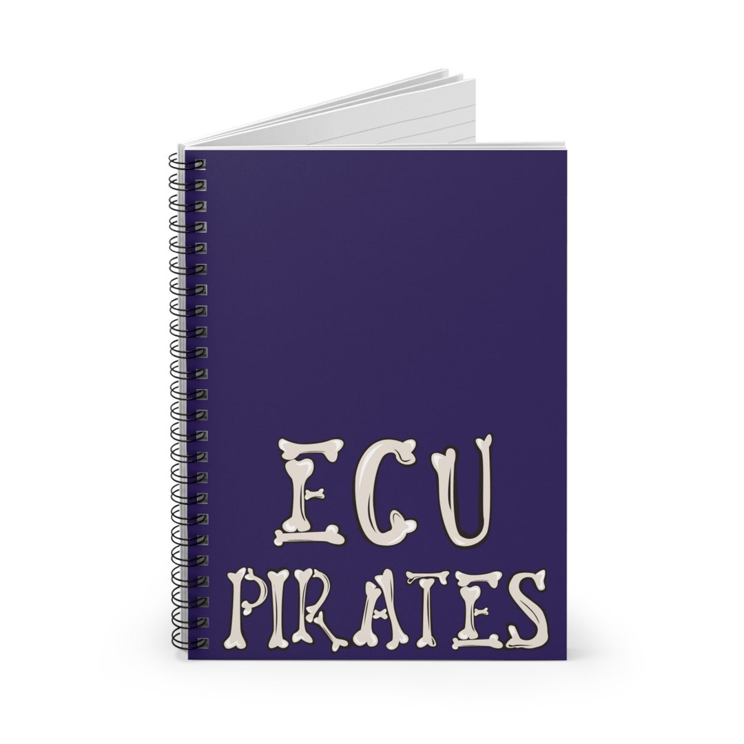 ECU Pirates Notebook Bone Letters Spiral Journal Ruled Line - Etsy