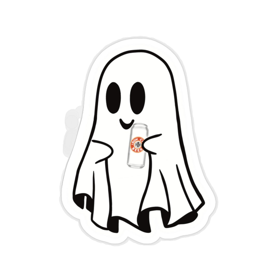 Cute Ghost Drinking a Beer Sticker Iron City Beer Pittsburgh Gift - Etsy