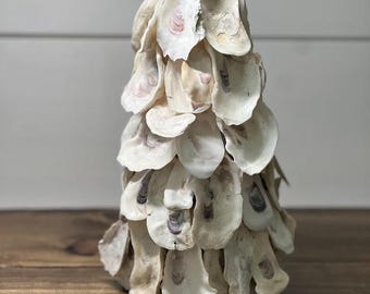 Beautiful Oyster Shell Christmas Tree, Coastal Christmas Decor, Coastal ...
