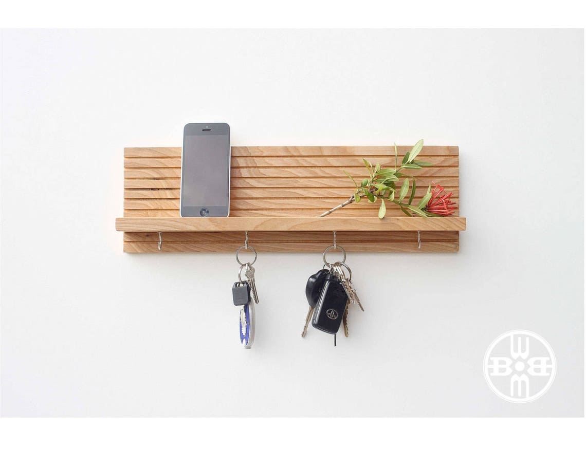 10 Custom Key Holder With Shelf-modern Shelf - Etsy