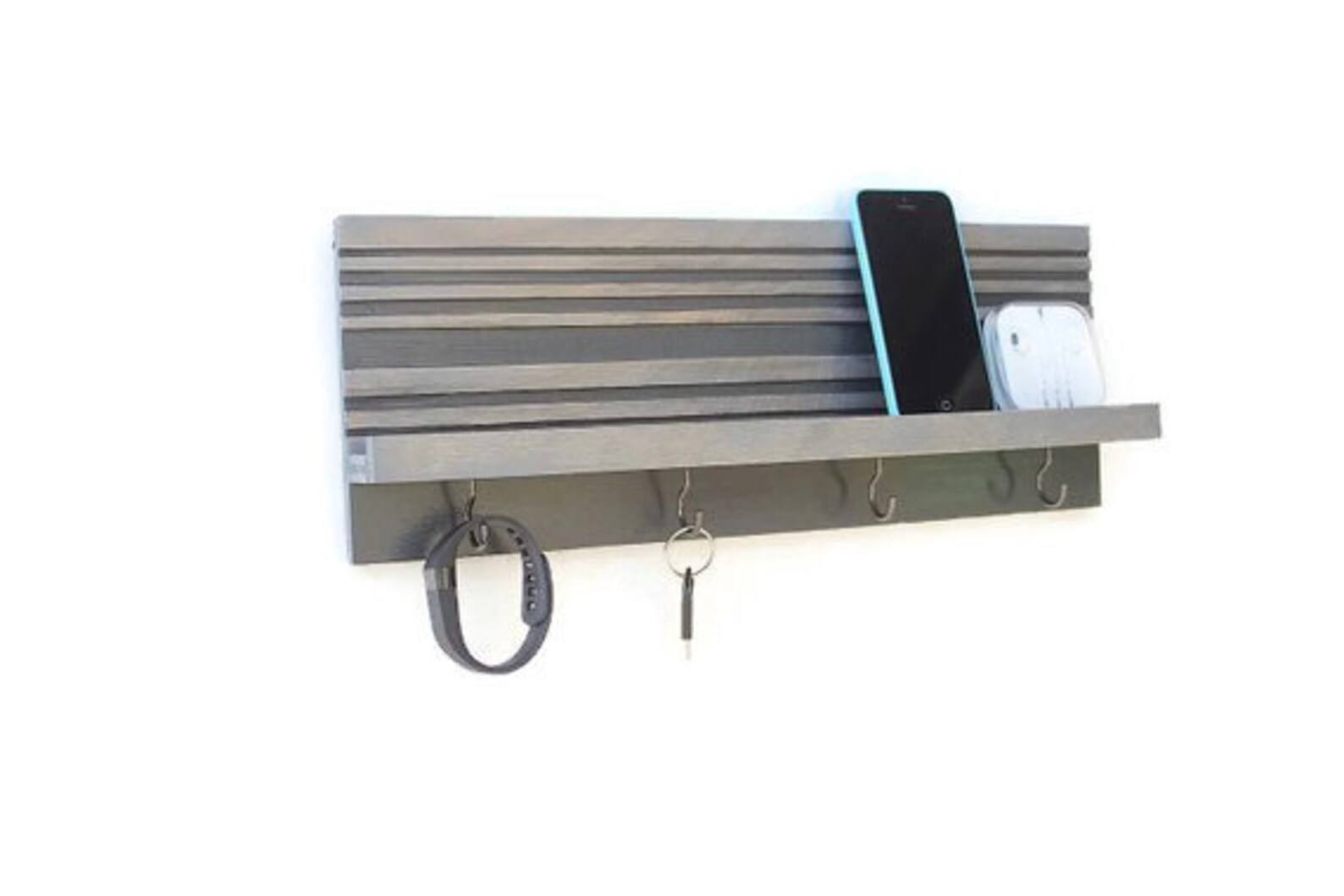 Key Holder Key Rack Wood Shelf Entryway Wall Storage | Etsy