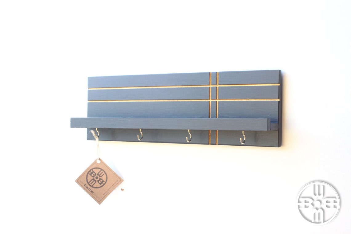 Key Holder for Wall Key Holder With Shelf Key Hook Modern | Etsy