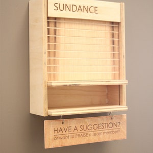 Personalized, Custom Wall Mounted Suggestion Box With Sign, Suggestion ...