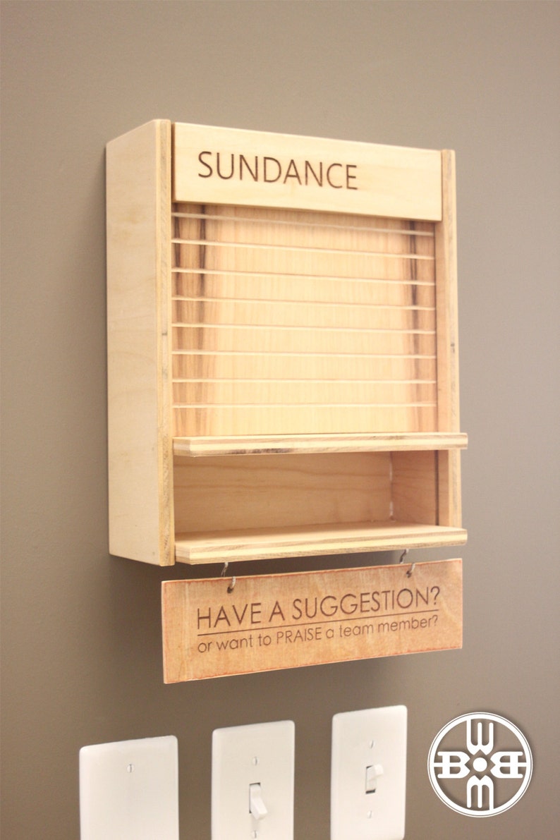 Personalized, Custom Wall Mounted Suggestion Box With Sign, Suggestion ...