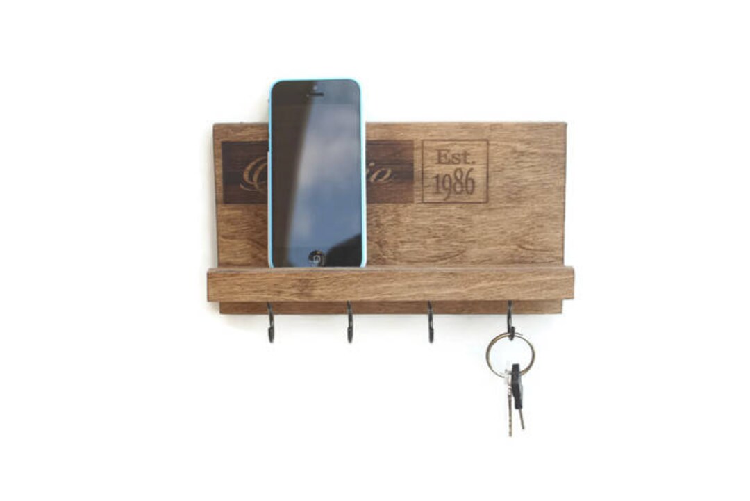 Key Holder for Wall - Personalized Key Rack, Housewarming Gift, Wedding ...
