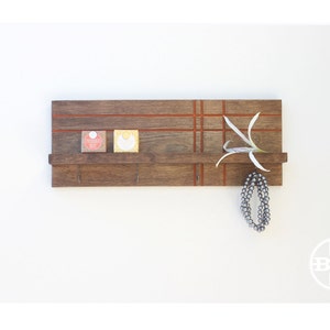 Key Holder Shelf With Hooks - Entryway Organizer, Key Holder for Wall ...