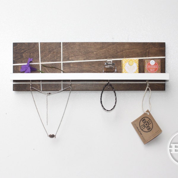 Floating Shelf With Hooks - Etsy