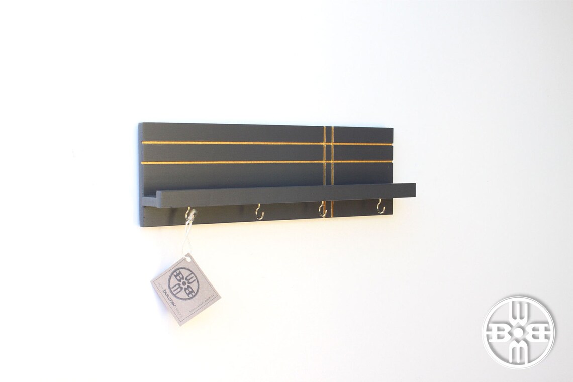 Key Holder for Wall Key Holder With Shelf Key Hook Modern | Etsy