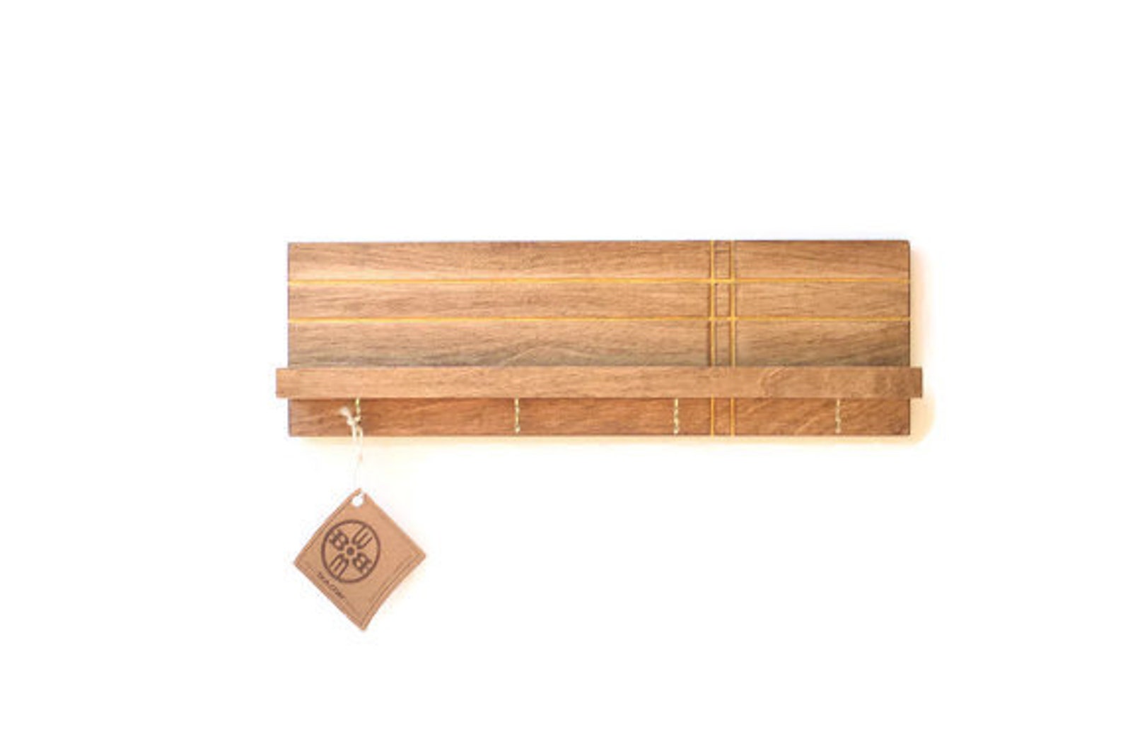 Shelf With Key Hooks Key Holder for Wall Key Rack Entryway - Etsy