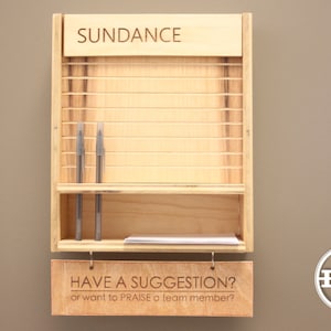 Personalized, Custom Wall Mounted Suggestion Box With Sign, Suggestion ...
