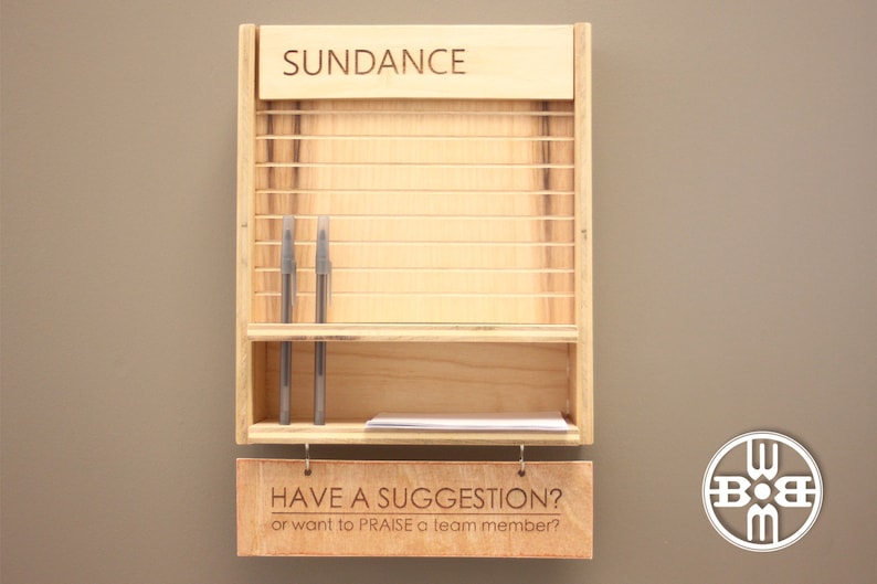 Personalized Custom Wall Mounted Suggestion Box With Sign - Etsy