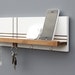 Custom 10 Key Holder for Wall With 3 Hooks Mid Century Modern Shelf - Etsy