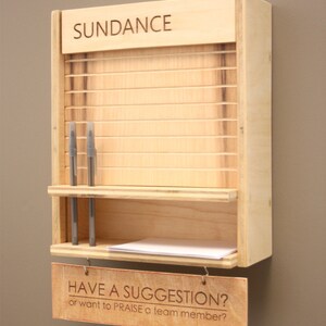 Personalized, Custom Wall Mounted Suggestion Box With Sign, Suggestion ...