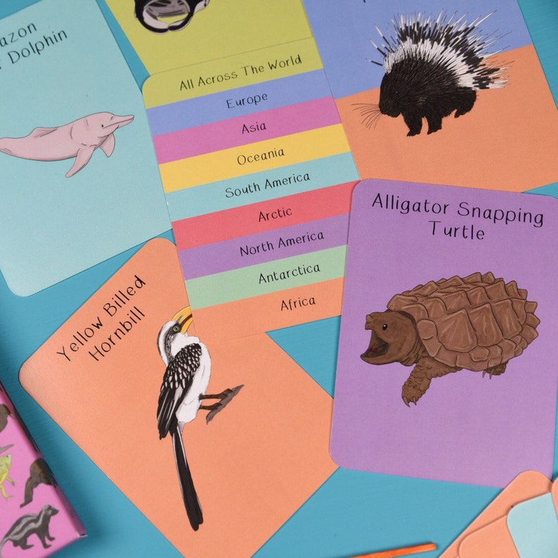 Animal Fact Cards Set 2 – Educational Learning Game, Made in UK - Etsy UK