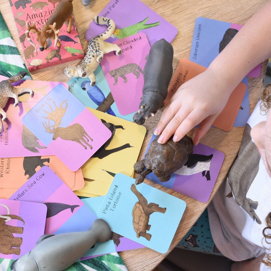 Amazing Extinct Animals Fact Cards - Educational and Fun - Etsy