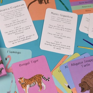 Amazing Animal Fact Cards Set 2 Flash Cards Home Education Learn ...