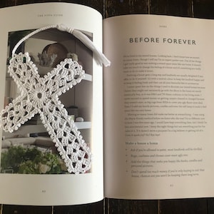 Crochet Cross Bookmark/crochet Religious Bookmark/handmade Gift/baptism ...