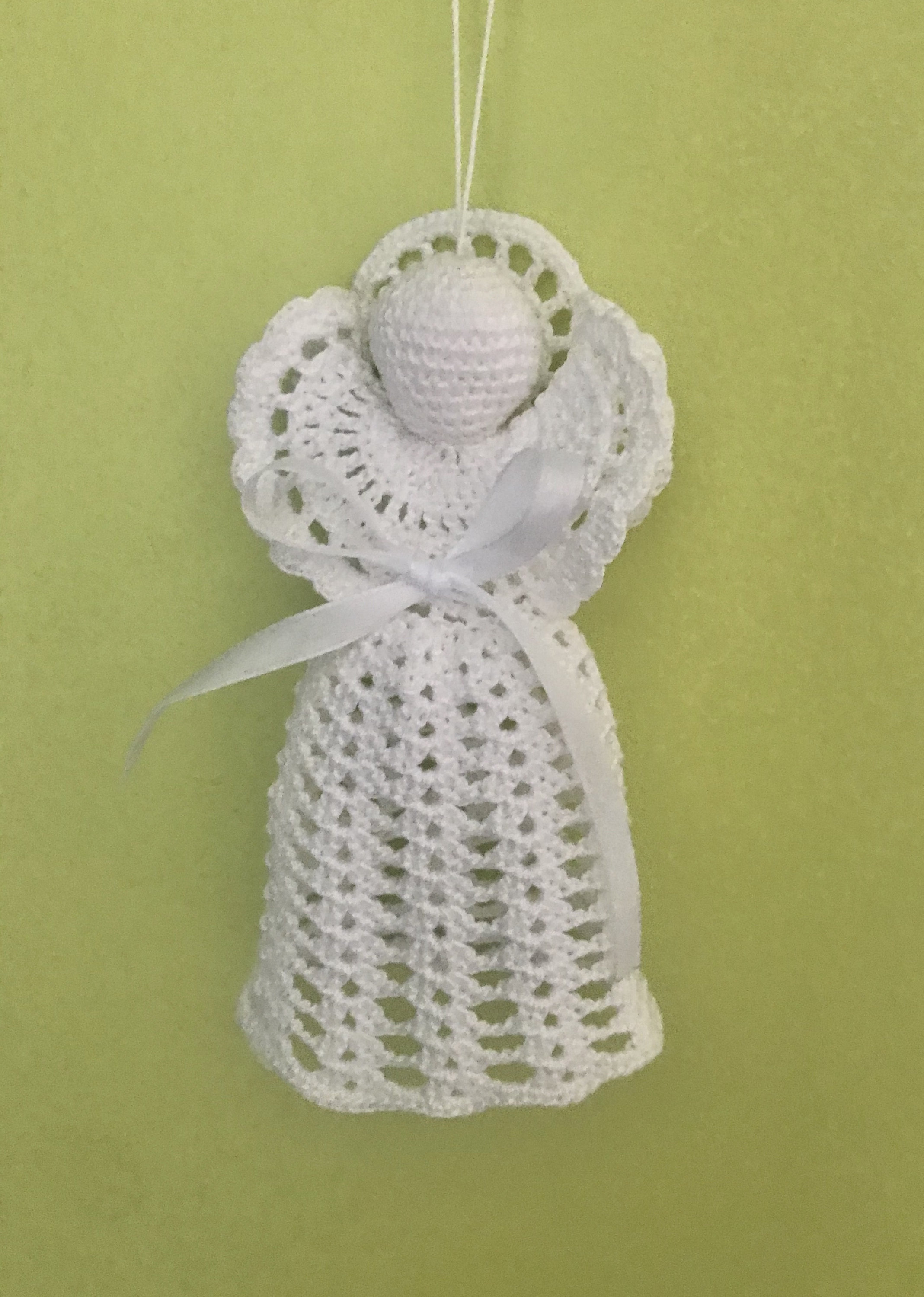 Medium Sized Crochet Angel/lace Angel/christmas Ornaments/decoration ...