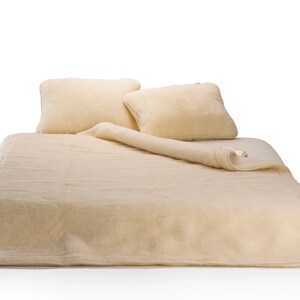 Merino Wool Blanket, Wool Duvet Cover, Queen Size Blanket, Fluffy ...