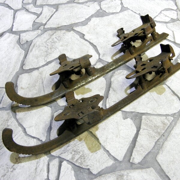Antique Ice Skates - Etsy UK