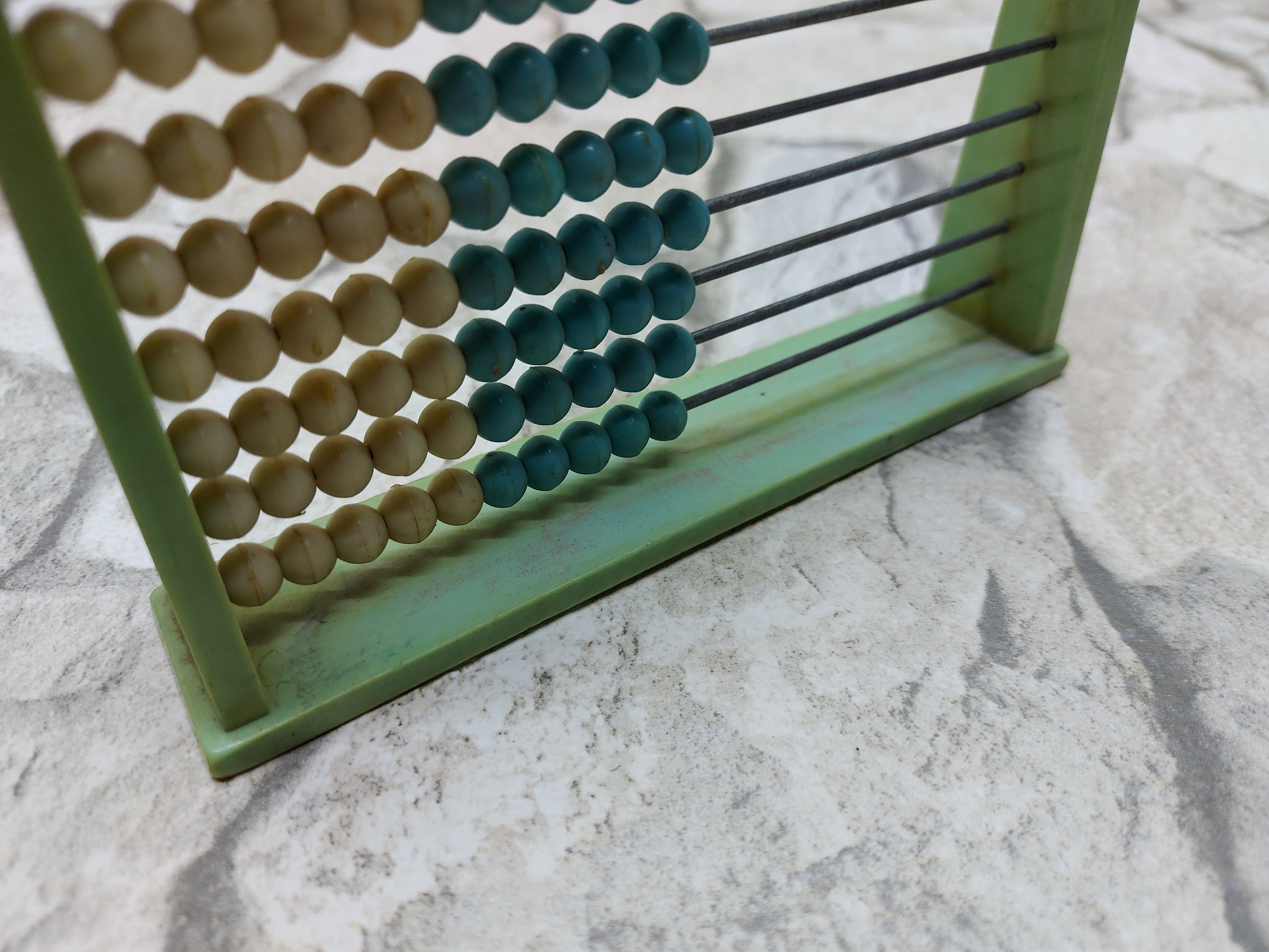 Vintage Abacus Plastic Beads Retro Maths Sums Plastic Abacus | Etsy