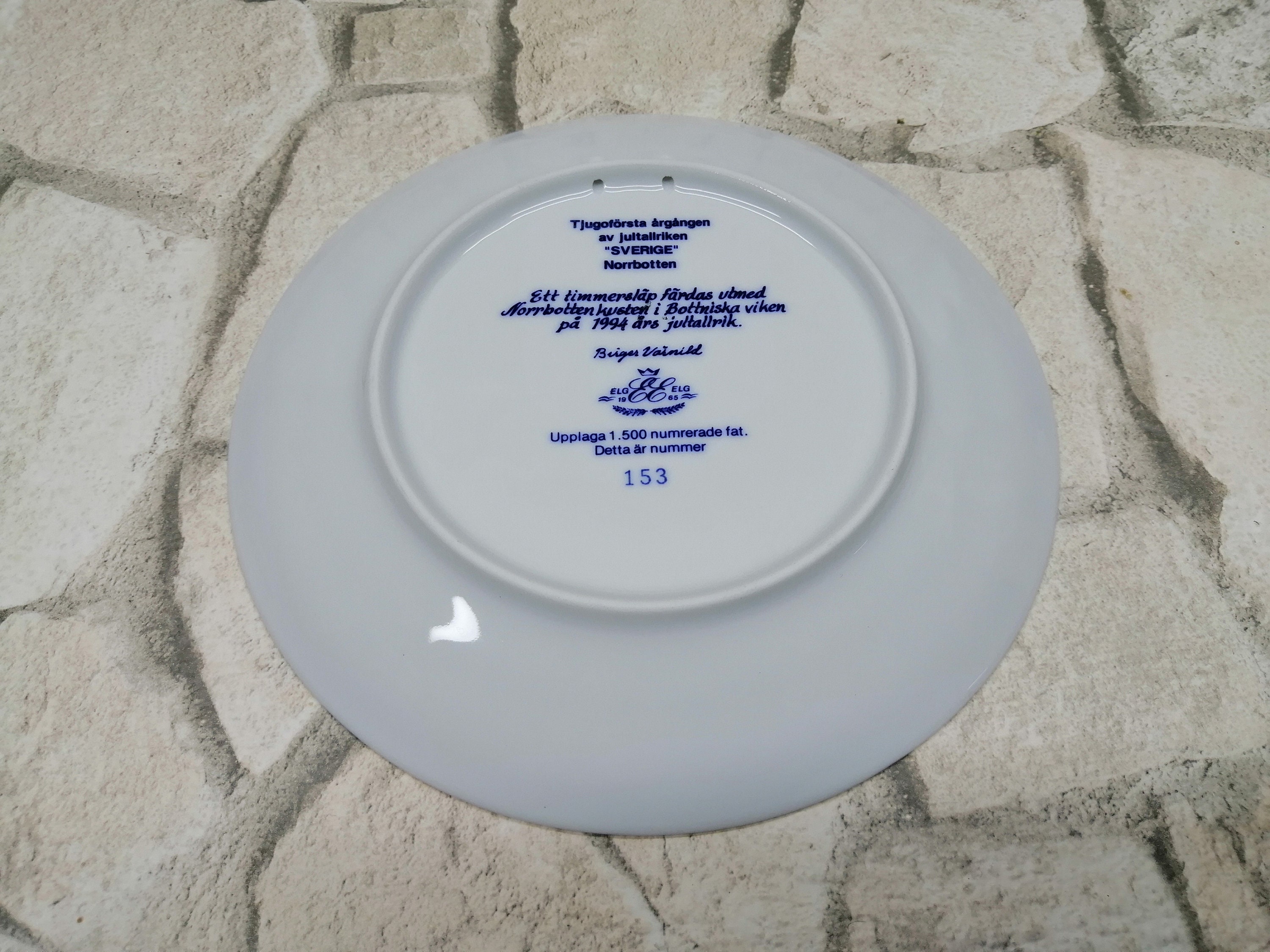 Plates Beautiful Vintage Scandinavian Porcelain Hand Painted Decor ...