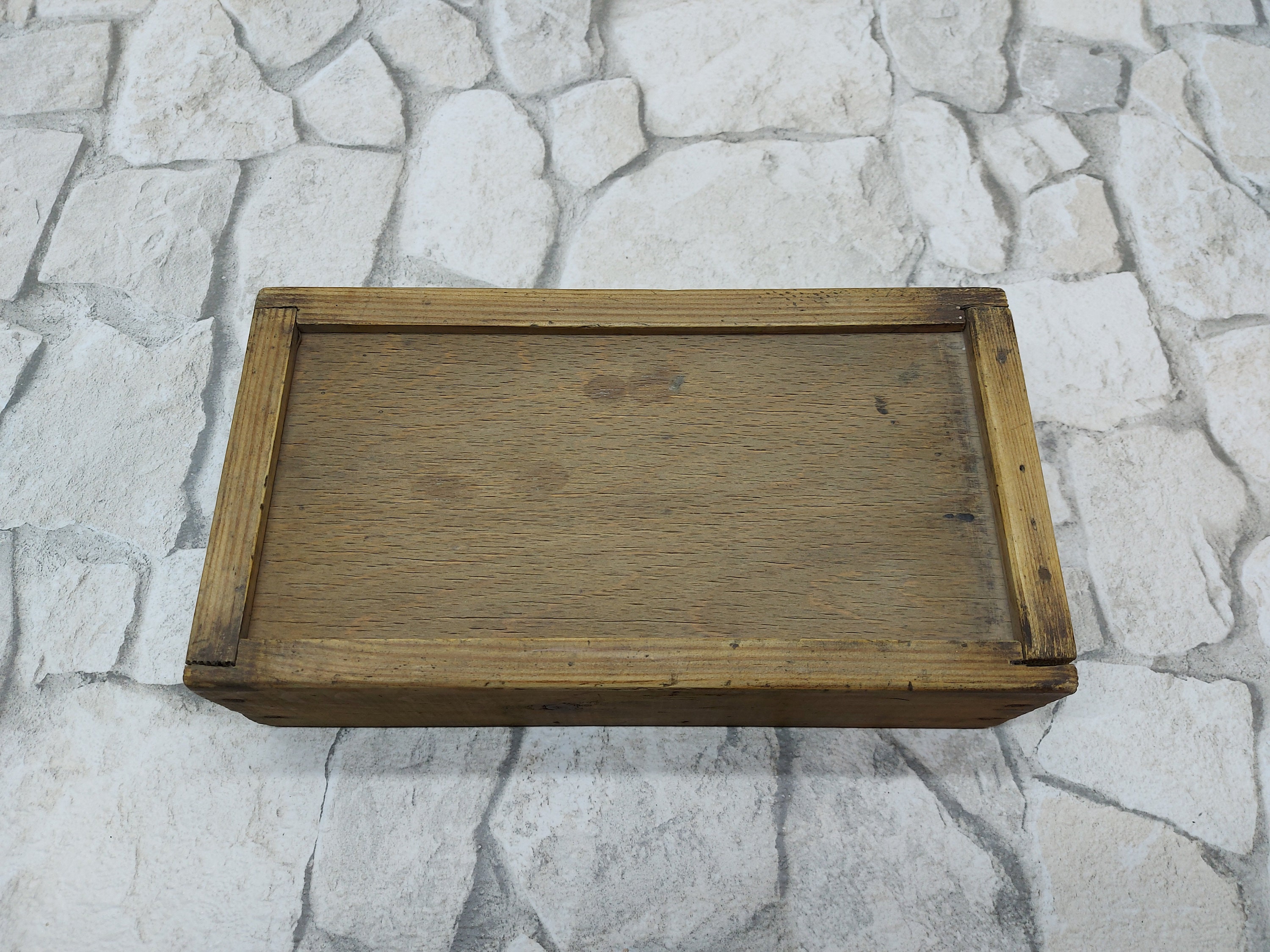 Wooden Box Vintage Storage Box Artist Brush Box School Box | Etsy