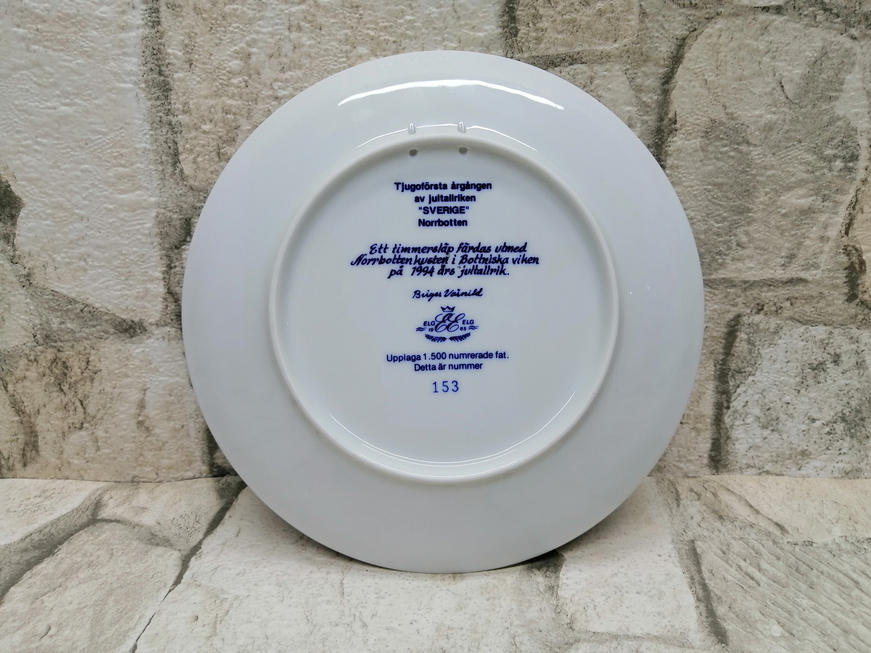 Plates Beautiful Vintage Scandinavian Porcelain Hand Painted Decor ...