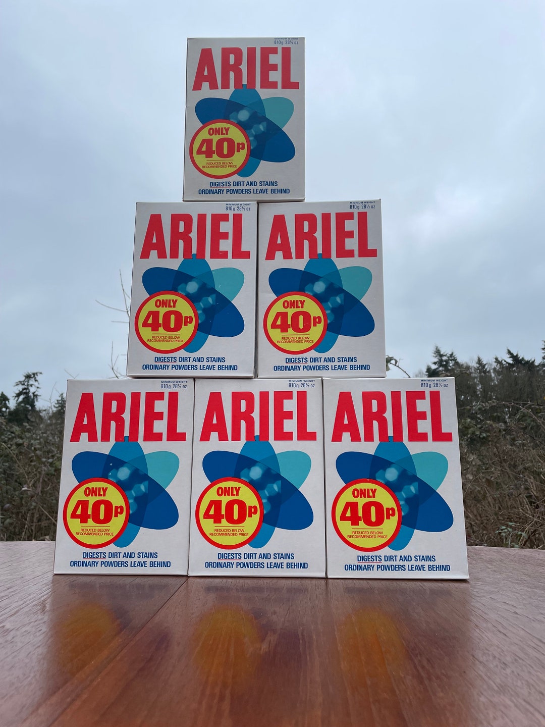 1970s-1980s Vintage Ariel Washing Powder Packet Unopened Old Shop Stock ...